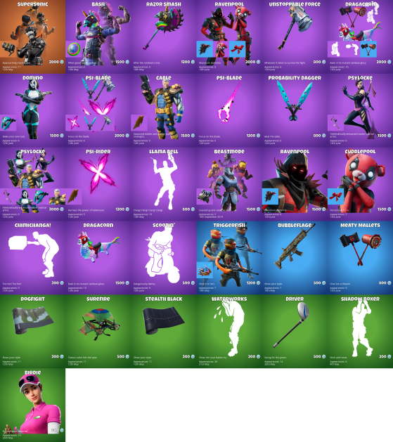 What's in the Fortnite Item Shop today? X-Force skins are back on June ...