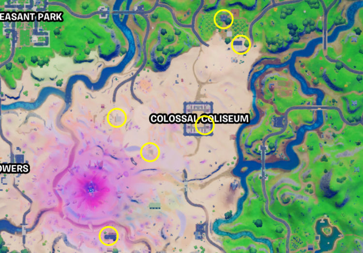 Fortnite guide: All safe locations in the desert, Colossal Coliseum ...