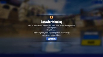 'Fortnite' Illegal Restart warning: What it means and how to avoid it ...