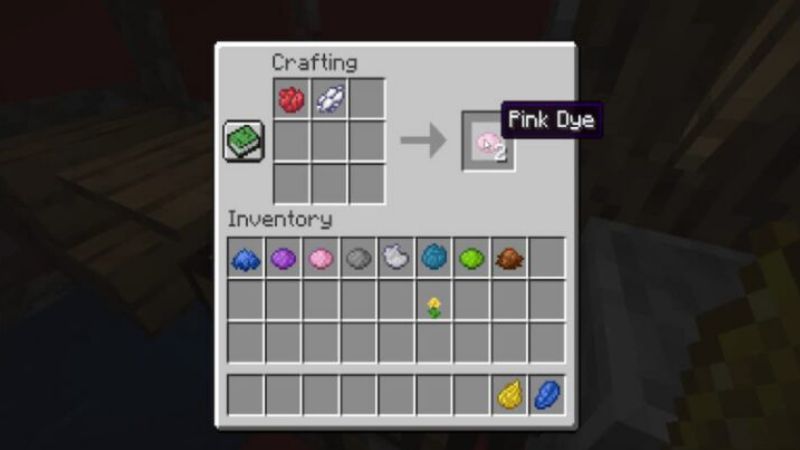 Minecraft: How to Make Pink Dye - The Nerd Stash - moKoKil