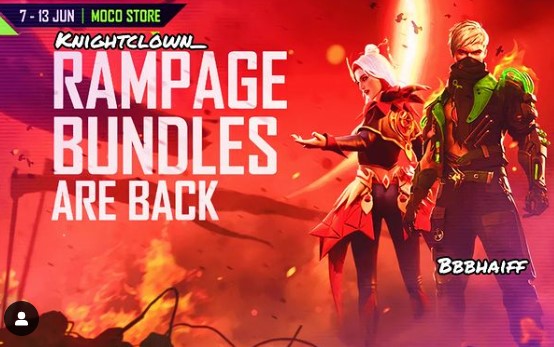 Free Fire Max Moco Store Event: The Rampage Bundles are back in the ...