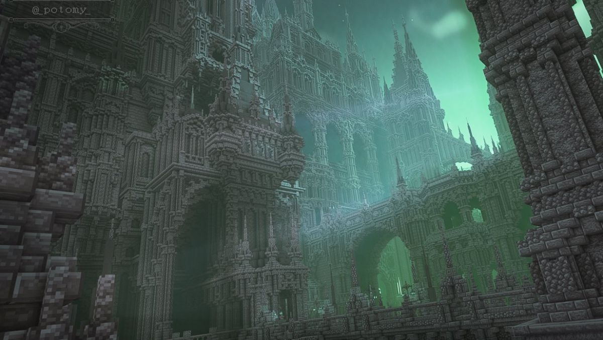 This massive Bloodborne Minecraft build is more majestic than the blood ...